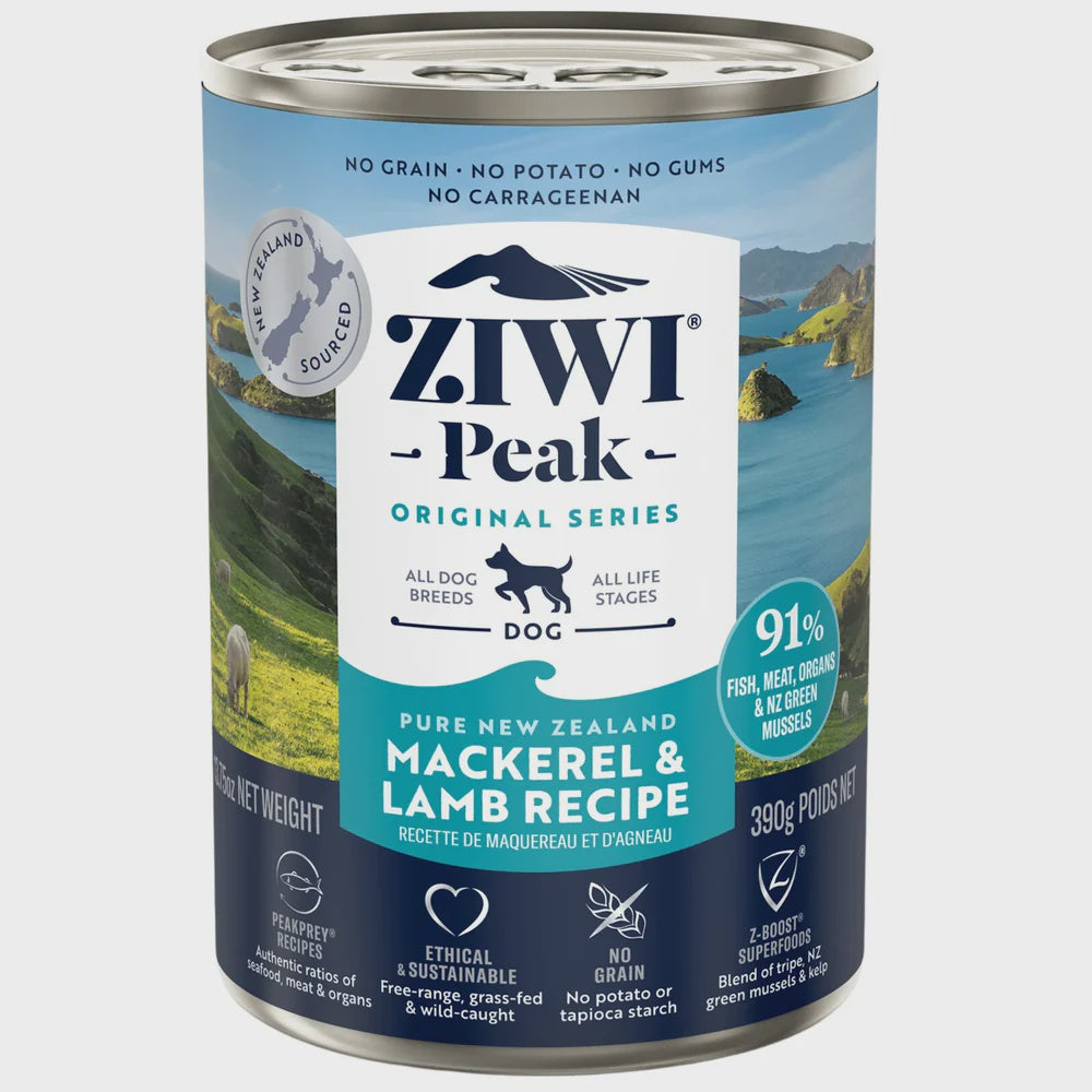 Ziwi Peak Dog Can Mackerel & Lamb - 390g – Pets Point